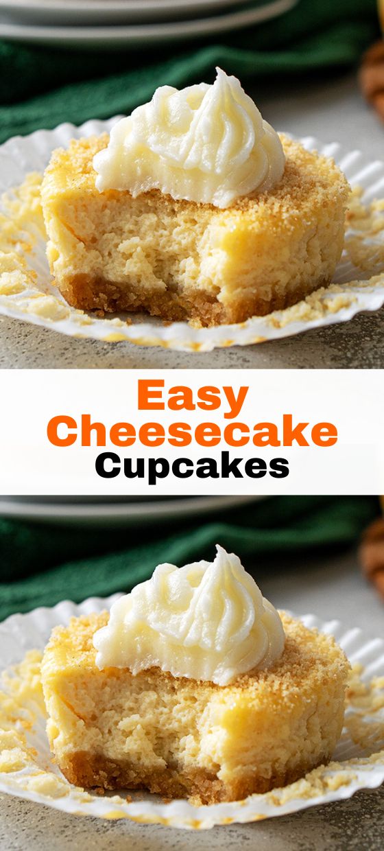 New York Style Cheesecake Cupcakes - Easy to prepare!