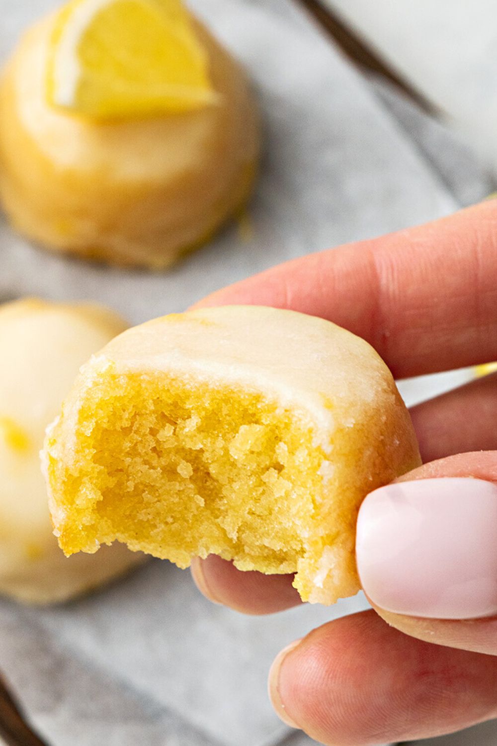 Mini Lemon Drop Cakes with Lemon Glaze