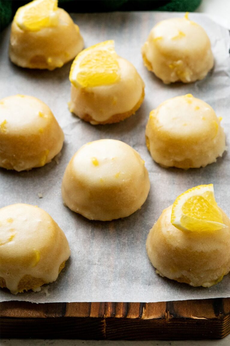 Mini Lemon Drop Cakes with Lemon Glaze