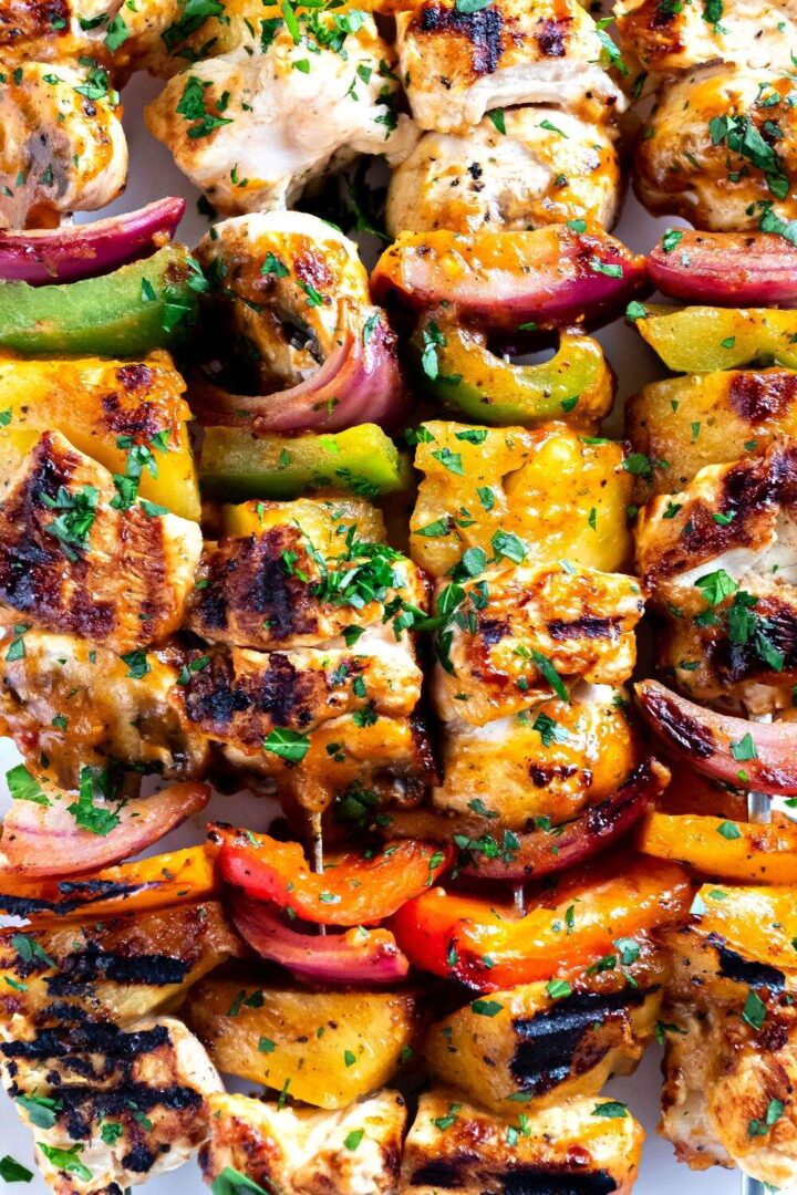 Hawaiian Chicken Kabobs Recipe (with Pineapple!) - Top Recipes