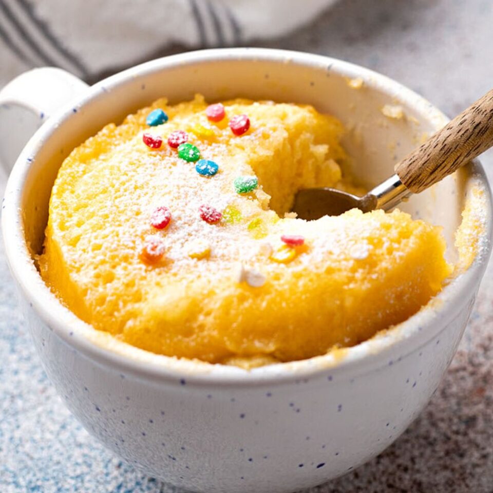 The Moistest Vanilla Mug Cake - Top Recipes