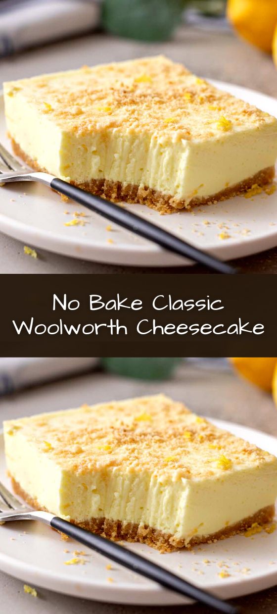 No Bake Classic Woolworth Cheesecake - Top Recipes