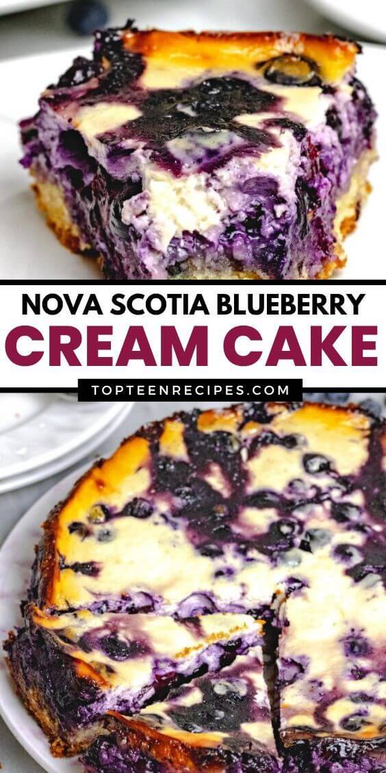 Nova Scotia Blueberry Cream Cake - Top Recipes