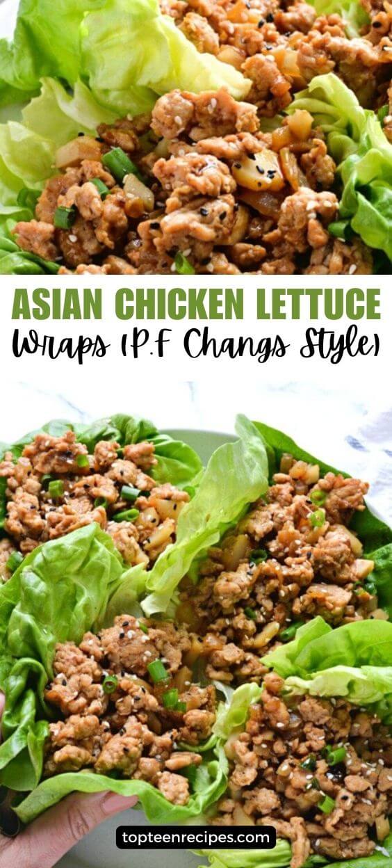 Asian Chicken Lettuce Wraps (P.F Chang's Style) - Top Recipes