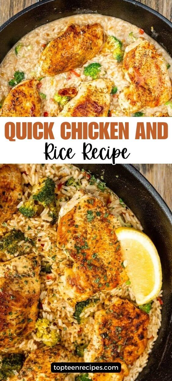 Quick Chicken and Rice Recipe - Best Family Dinner