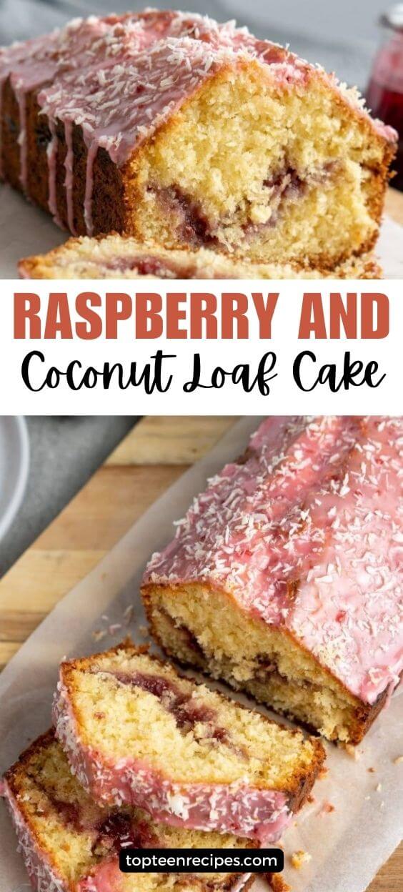 Raspberry and Coconut Loaf Cake - Top Recipes