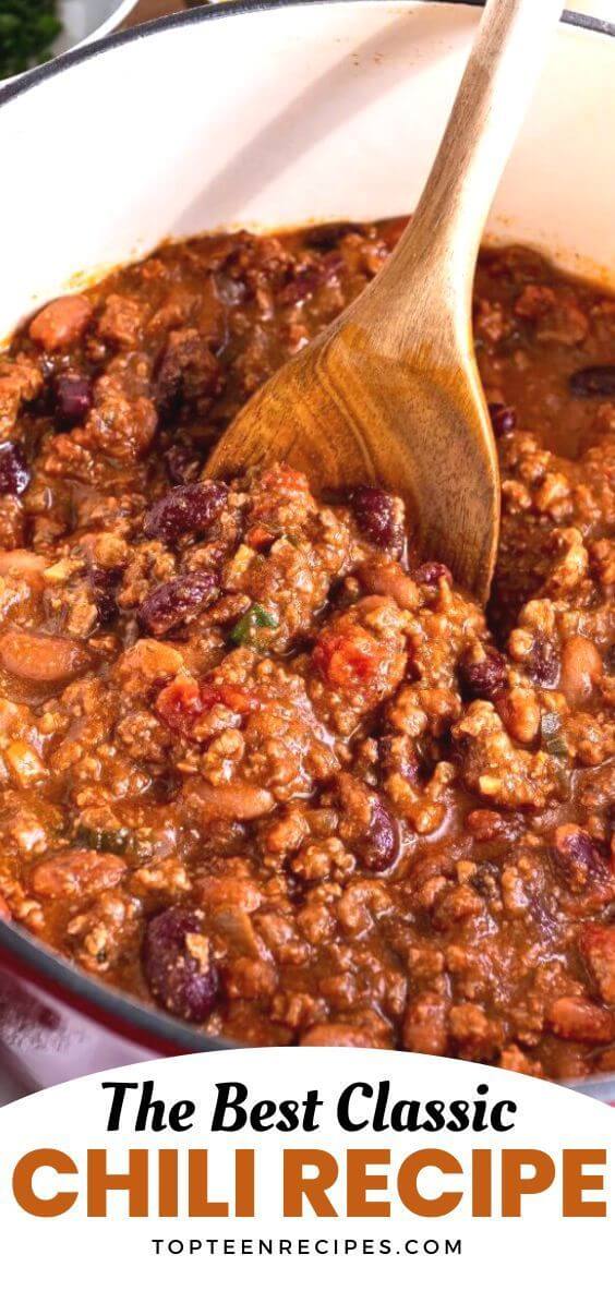 The Best Classic Chili Recipe - Top Recipes